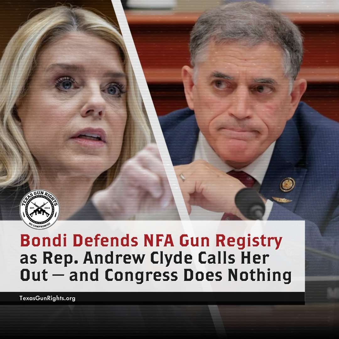 Bondi Defends NFA Gun Registry as Rep. Andrew Clyde Calls Her Out - and ...